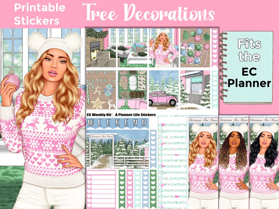 Printable Christmas Planner Stickers: Made to Fit the Erin Condren ...