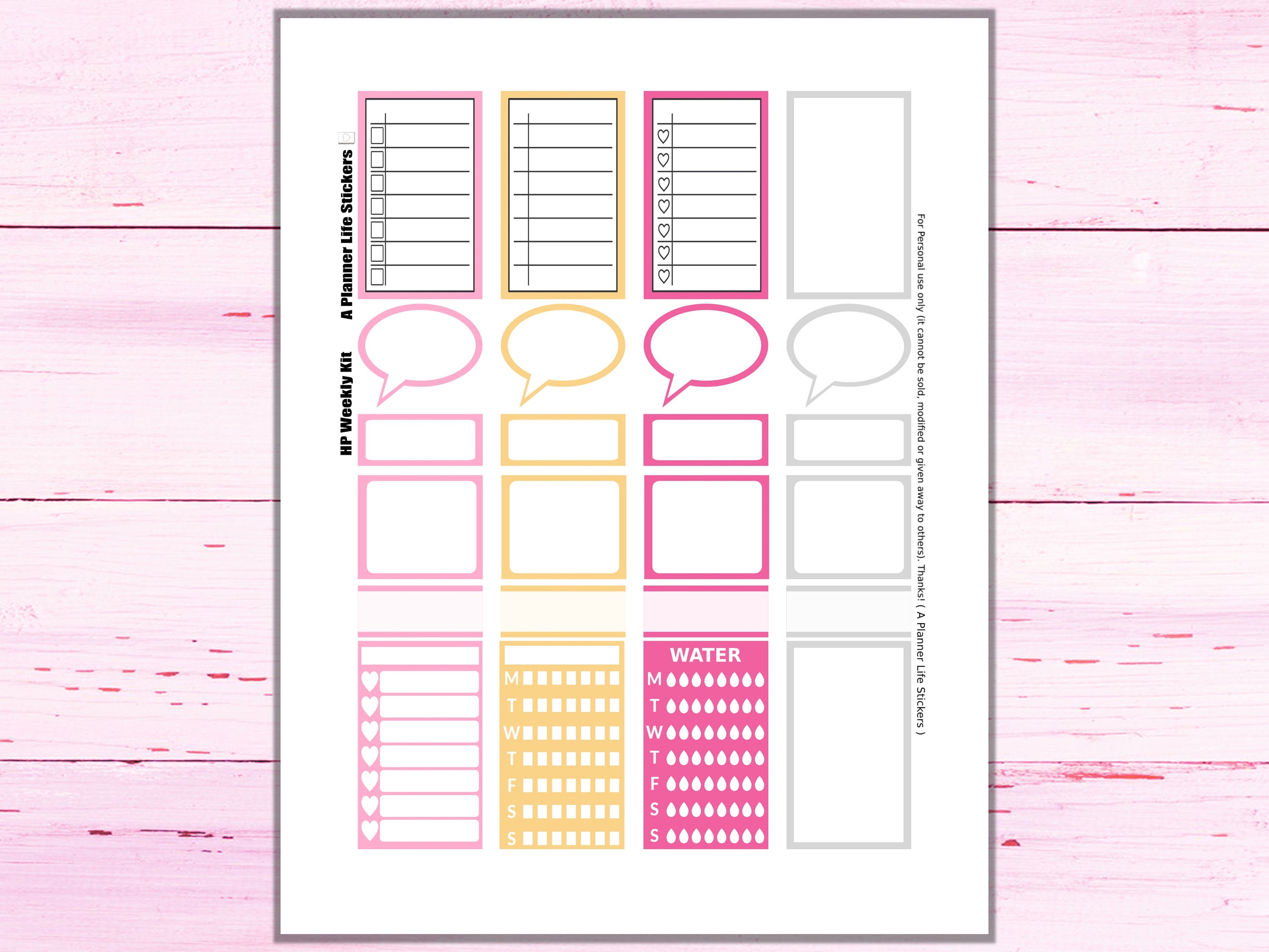 Birthday Printable Planner Stickers: Made to Fit the Classic - Etsy