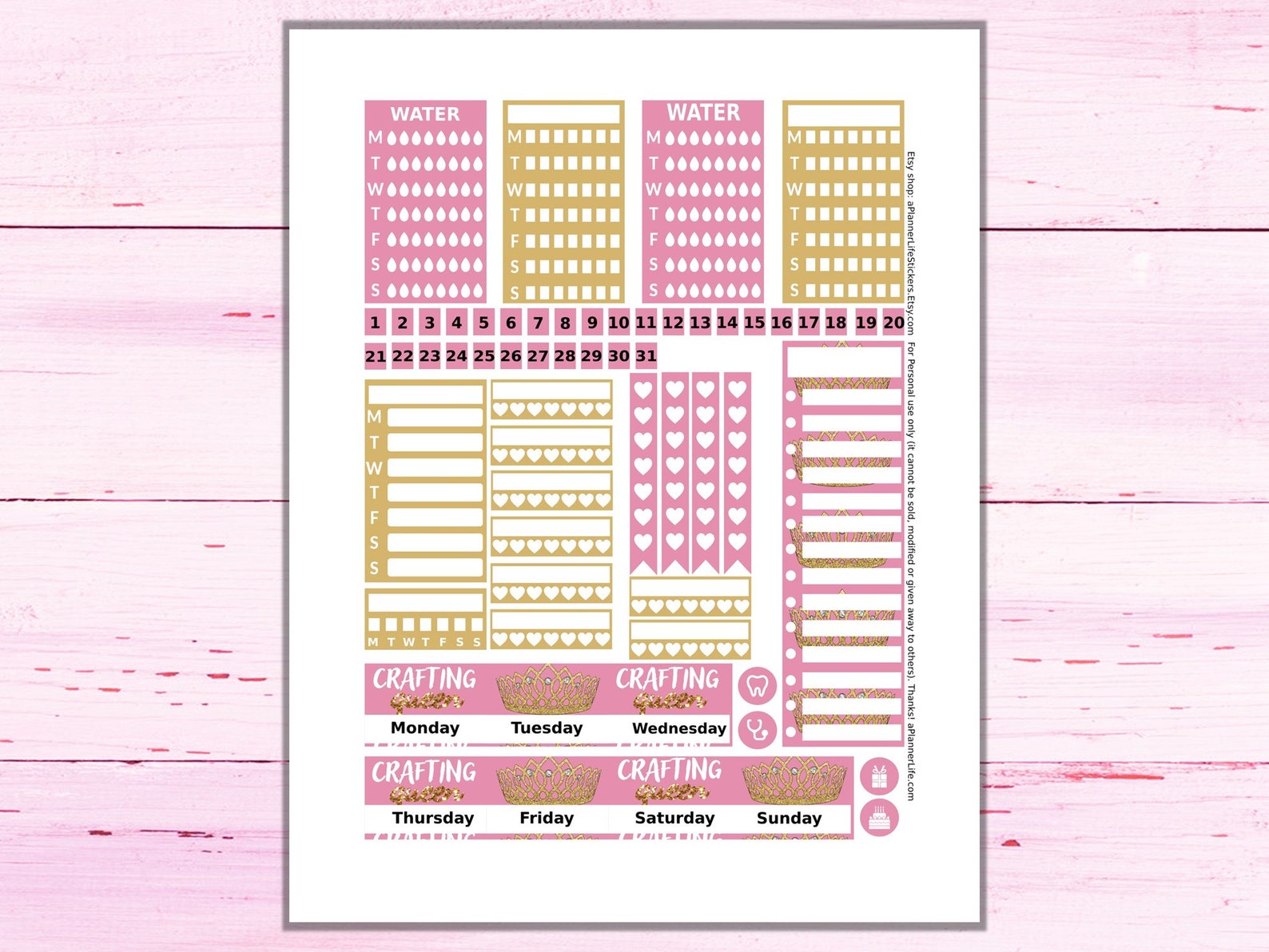 Craft Room Printable Planner Stickers: Made to Fit the Classic | Etsy