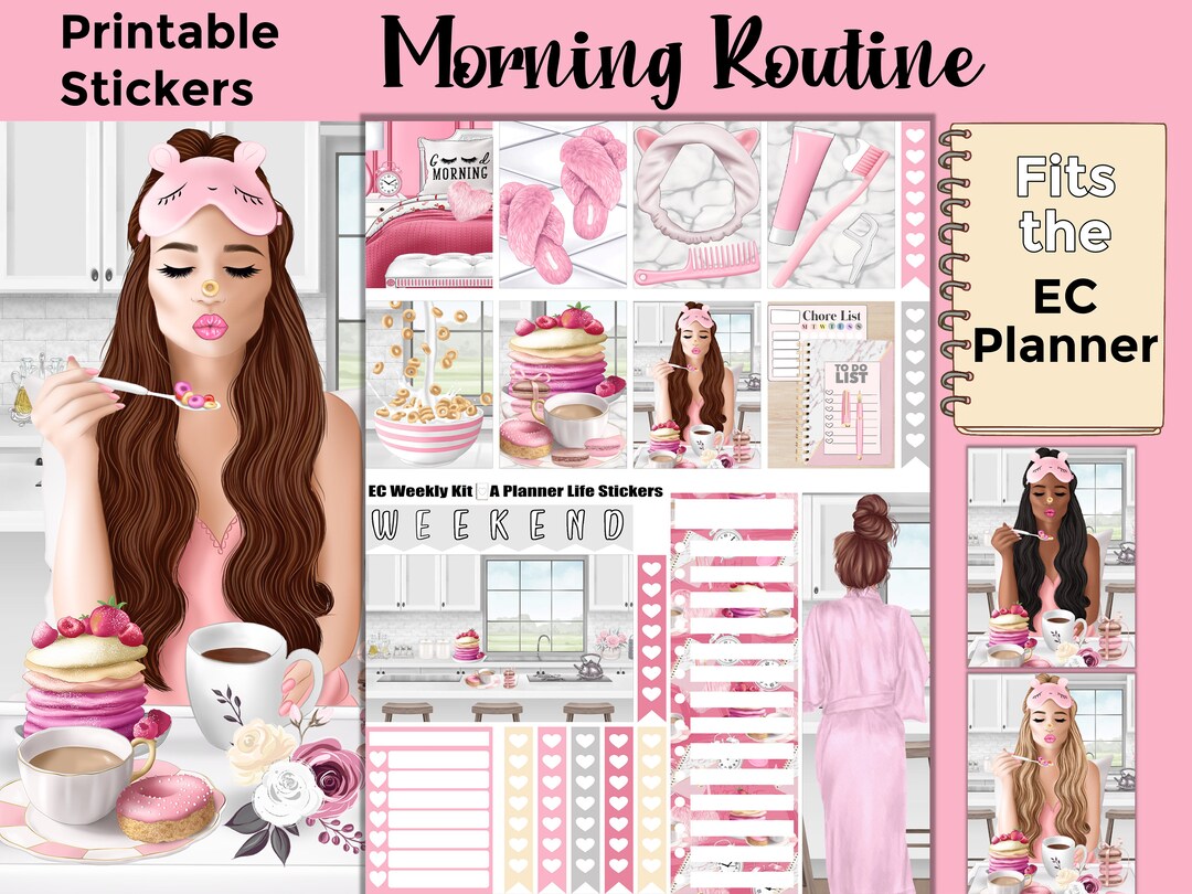 Printable Good Morning Planner Stickers: Made to Fit the Erin Condren ...