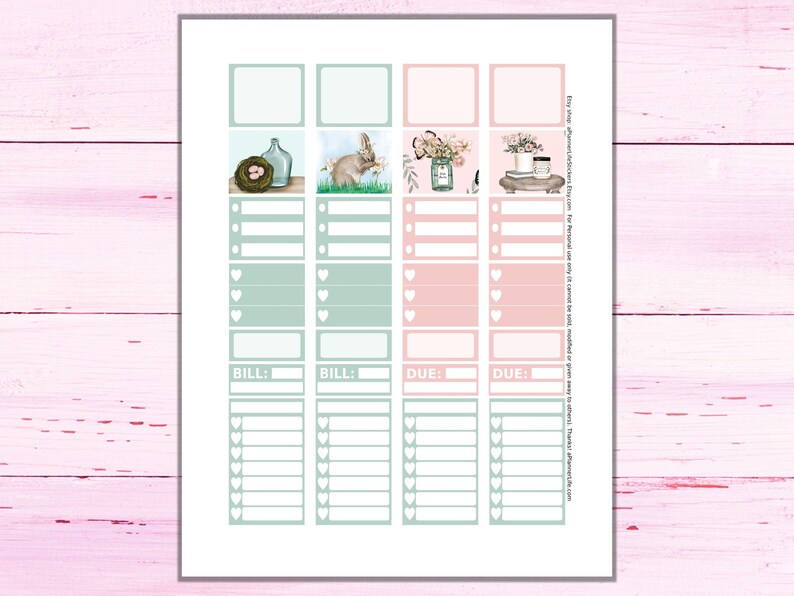 Country Life Printable Planner Stickers: Made to Fit the - Etsy