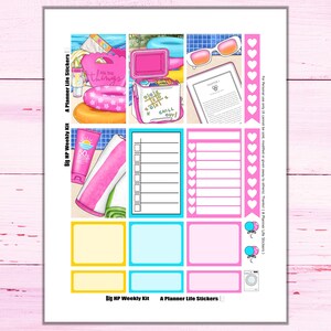 Swimming Pool Printable Planner Stickers: Made to Fit the Big Happy ...