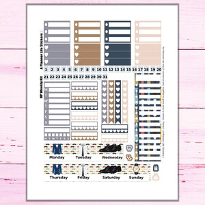 Manly Printable Planner Stickers: Made to Fit the Classic Happy Planner ...