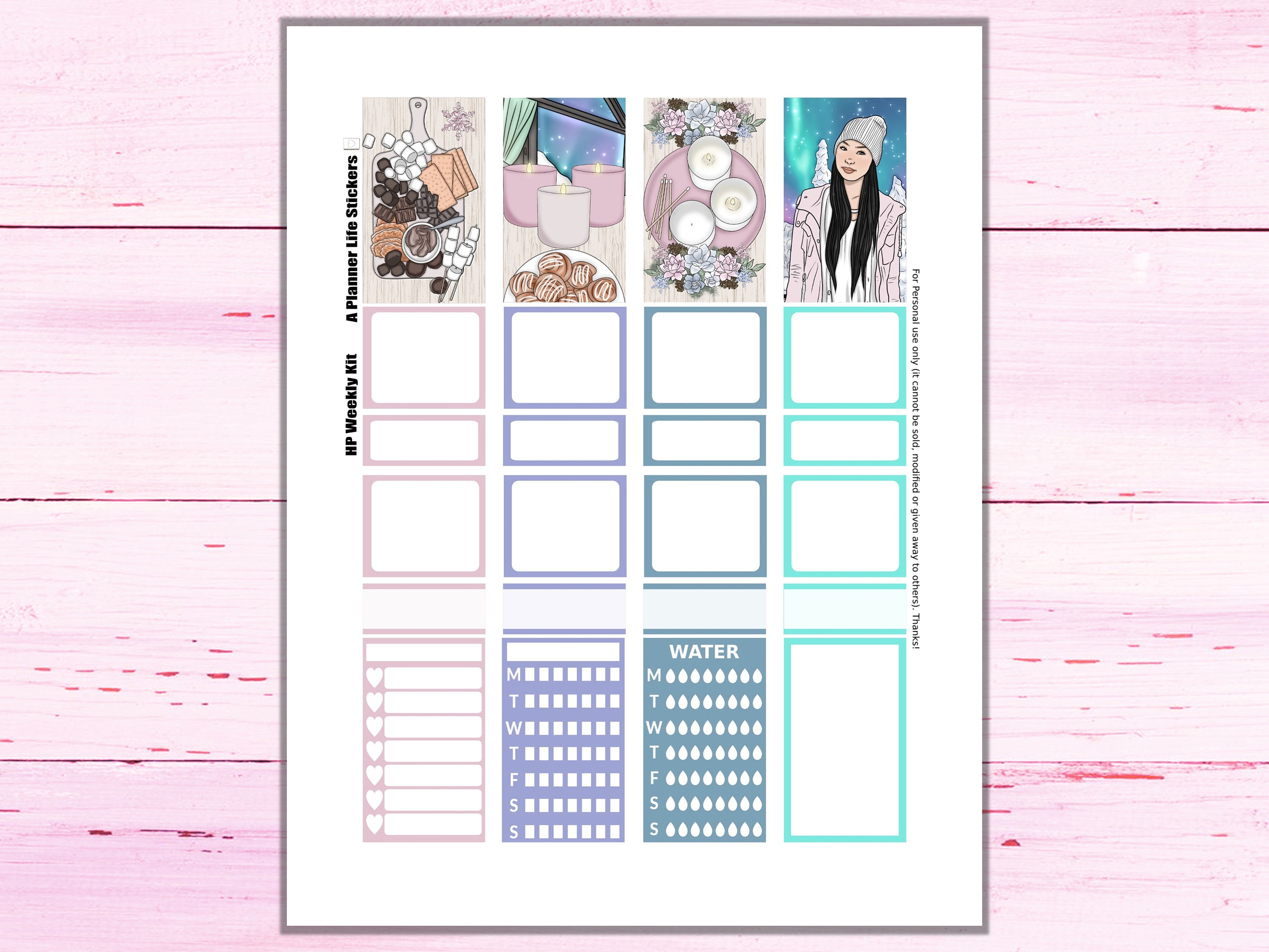 Winter Printable Planner Stickers: Made to Fit the Classic - Etsy