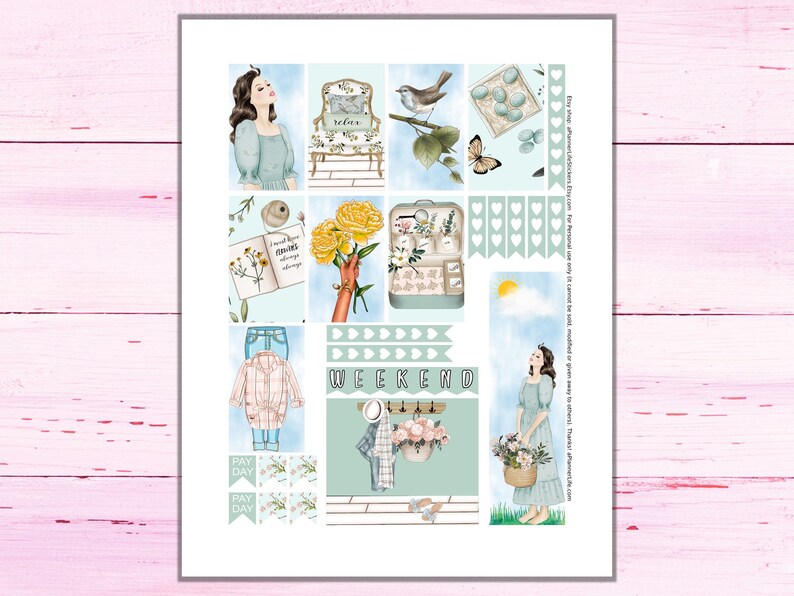 Country Life Printable Planner Stickers: Made to Fit the - Etsy