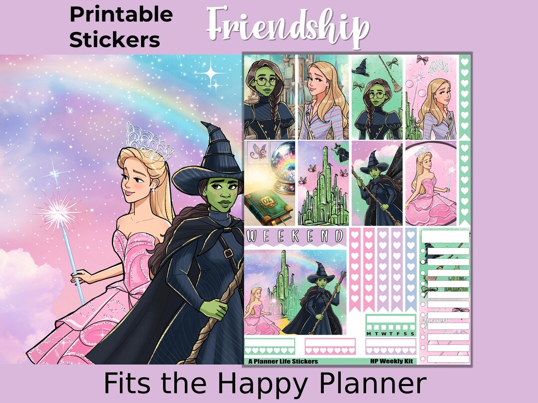 Fairy Tale Printable Planner Stickers: Made to Fit the Classic Happy ...