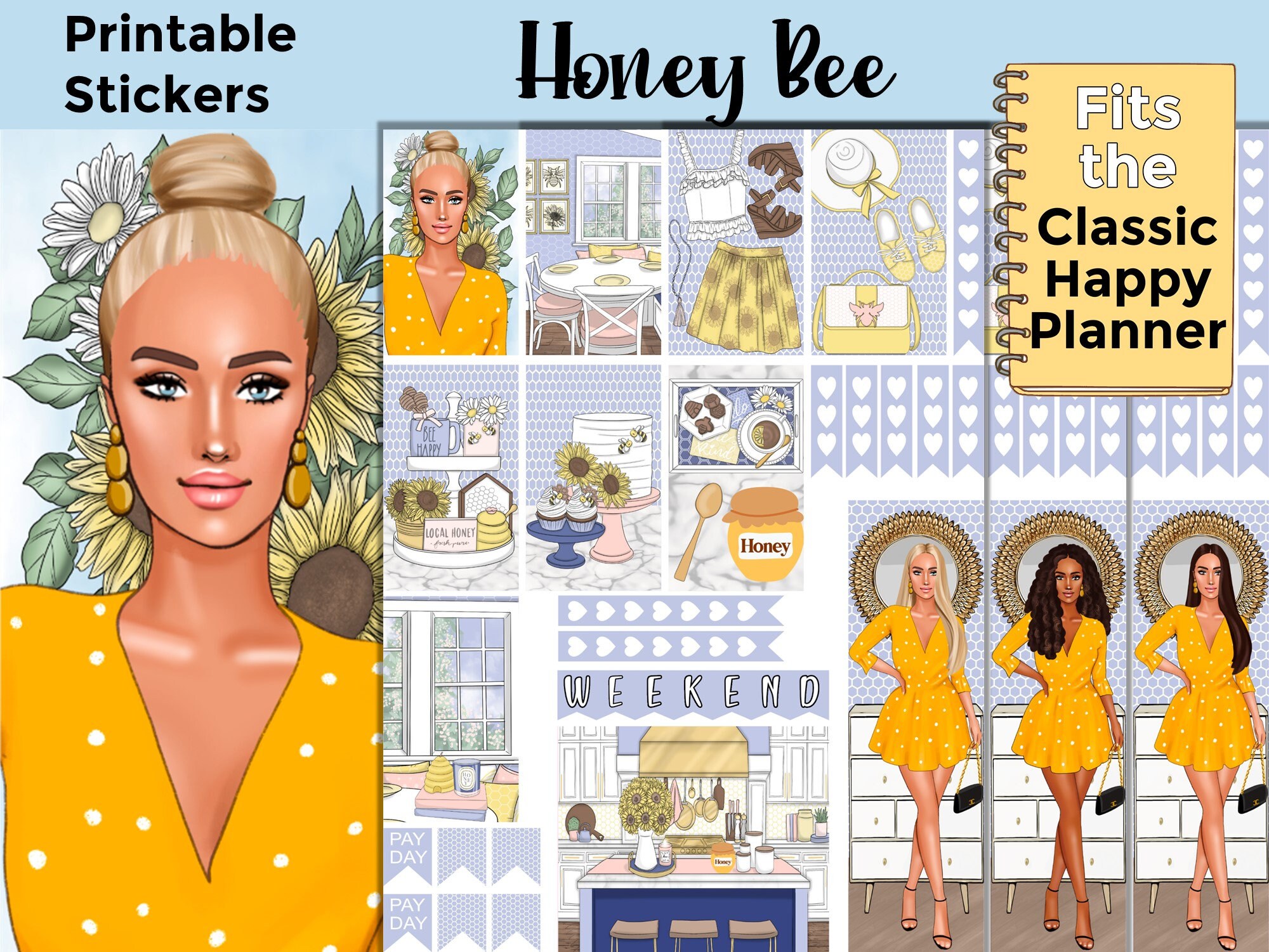 Home Decor Printable Planner Stickers: Made to Fit the Classic - Etsy ...