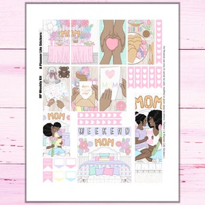Mothers Day Printable Planner Stickers: Made to Fit the Classic Happy ...