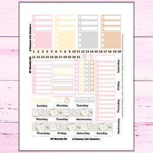 Relaxing Printable Planner Stickers: Made to Fit the Classic Happy ...