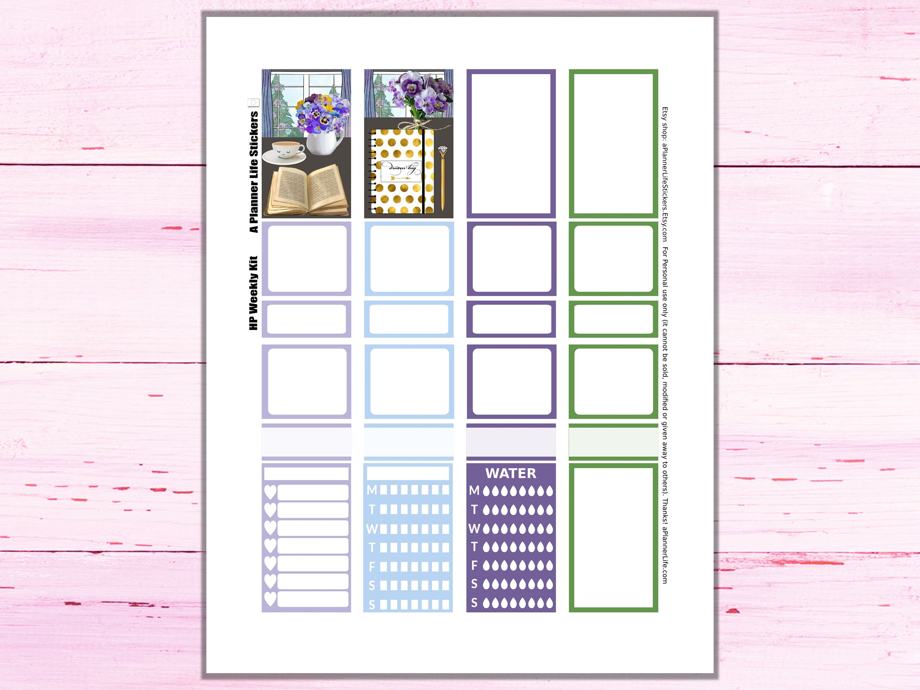Spring Printable Planner Stickers: Made to Fit the Classic | Etsy