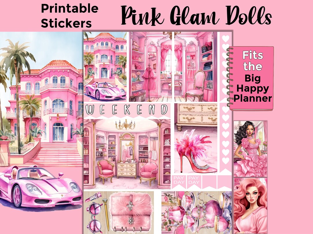 Glamorous Printable Planner Stickers: Made to Fit the Big Happy Planner ...