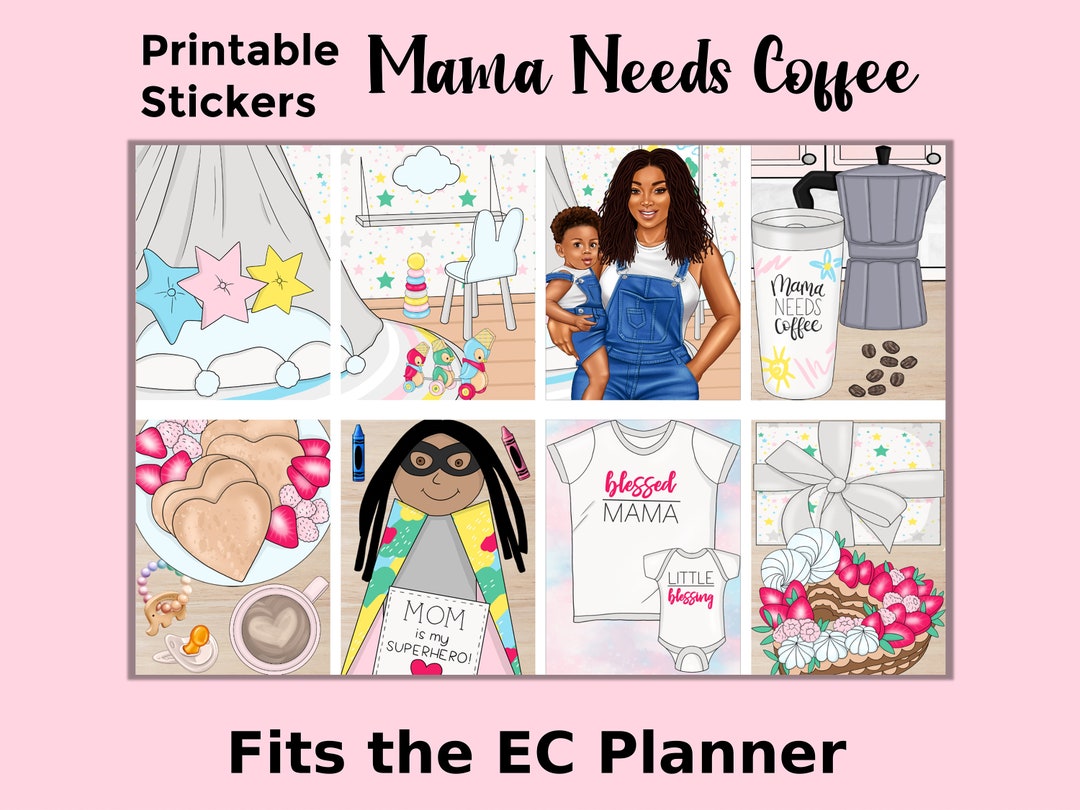 Printable Mom Planner Stickers: Made to Fit the Erin Condren Planner ...