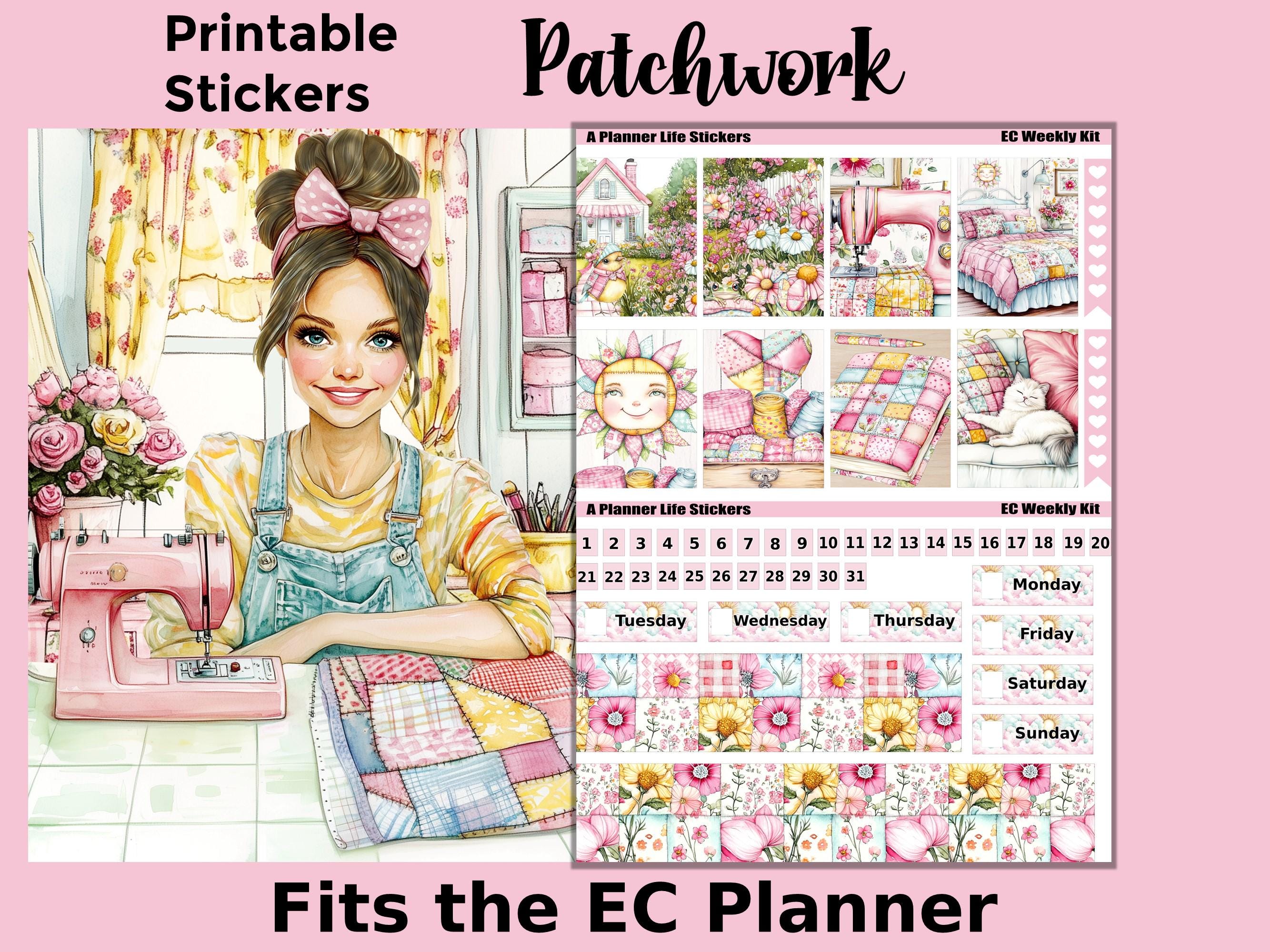 Printable Sewing Planner Stickers: Made to Fit the Erin Condren Planner ...