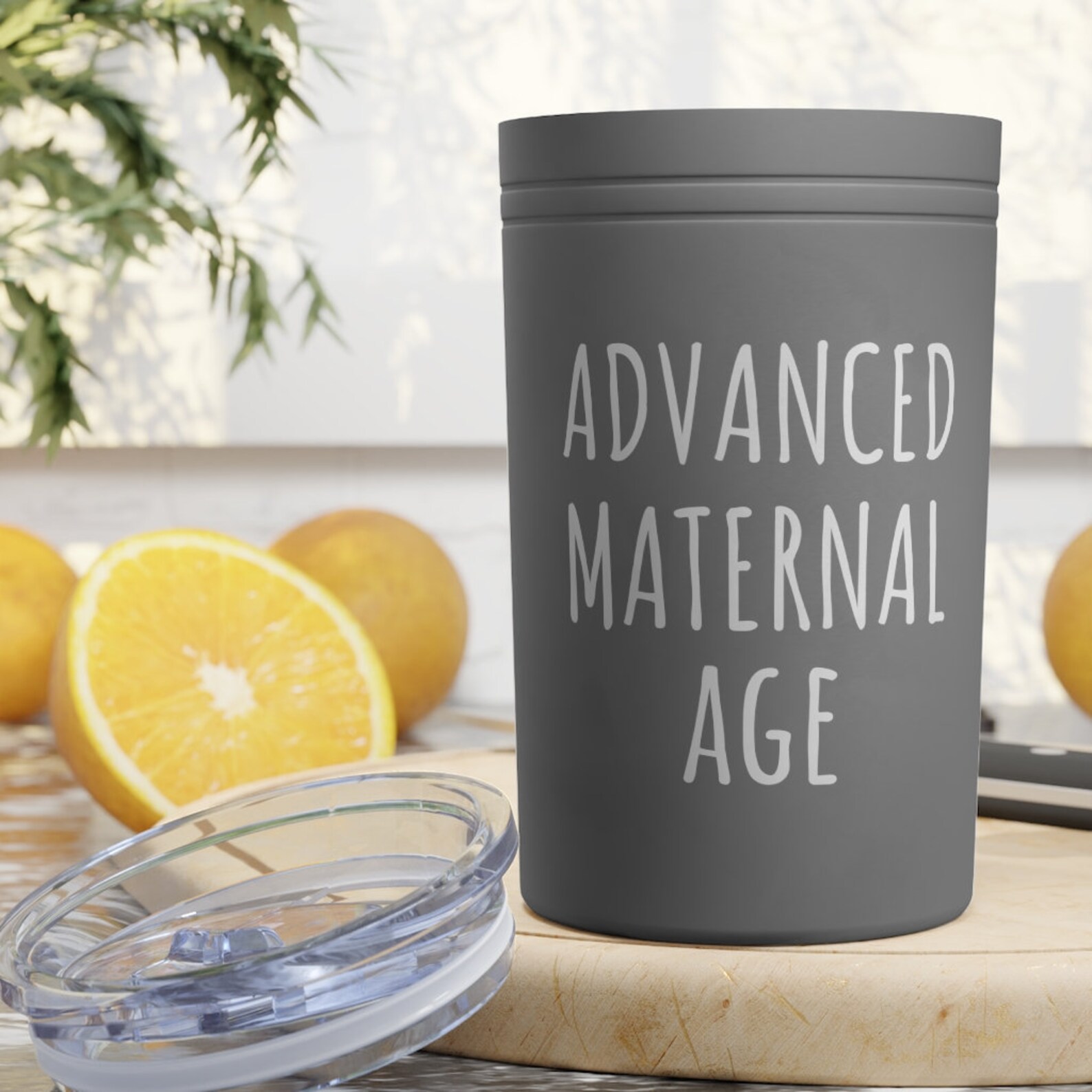 Funny Pregnancy Gift, Insulated Tumbler, 11oz, Advanced Maternal Age ...