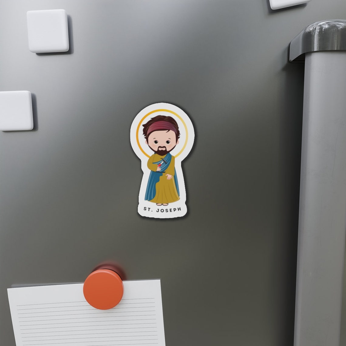 St. Joseph Die-cut Magnets, St. Joseph Gift, Joseph Gift, Joseph Magnet ...