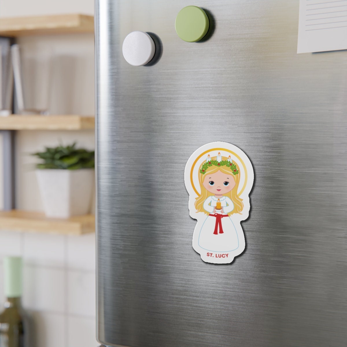 St. Lucy Magnet, Catholic Sticker, Catholic Gift, First Communion Gift ...