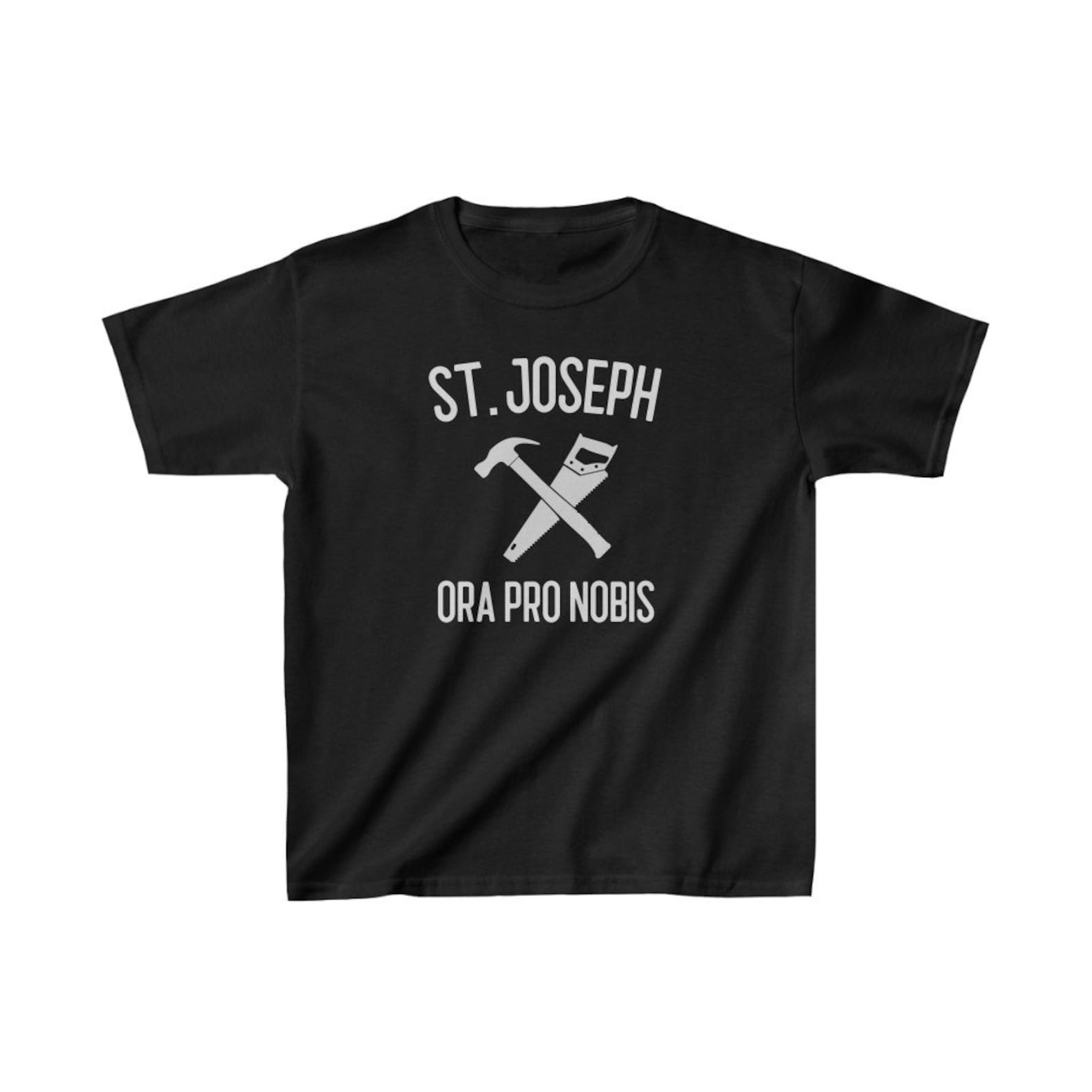 St. Joseph Kids Cotton Tee, Catholic Saint Shirt, Catholic Kids Shirt ...