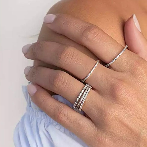 Cubic Zirconia Rings - Etsy