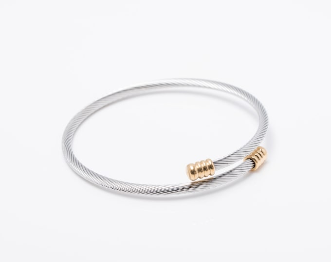 Stainless Steel Cable Bracelet, Cable Unisex Bracelet, Stainless Steel ...