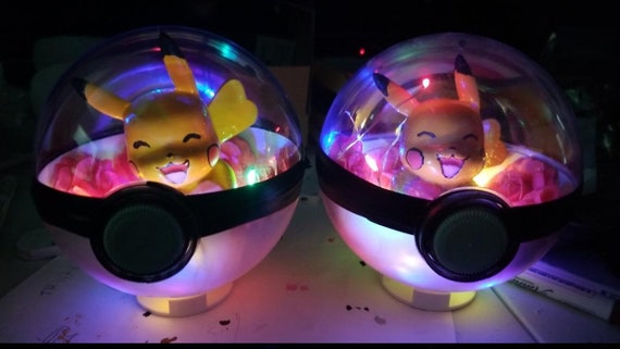 Adorable heart Pikachu light up pokeball terrarium | Etsy