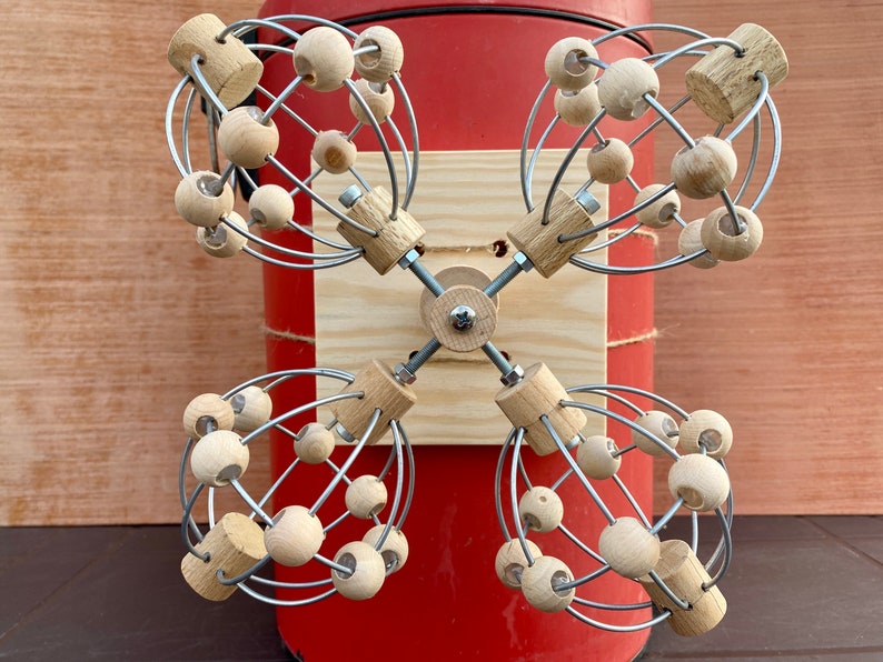 Rotating 4 Hay Balls for Rabbits, Rabbit Hay Feeder Toy, Bunny Cage ...