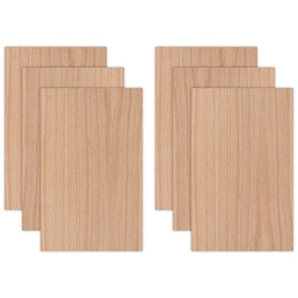 Red Oak Wood Glowforge Ready 6 Pack 1/8th Inch 12x19 - Etsy