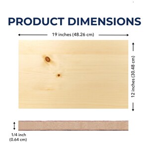 Knotty Pine Wood, Glowforge Ready, 6 Pack, 1/4th Inch, 12”x19” Premium ...