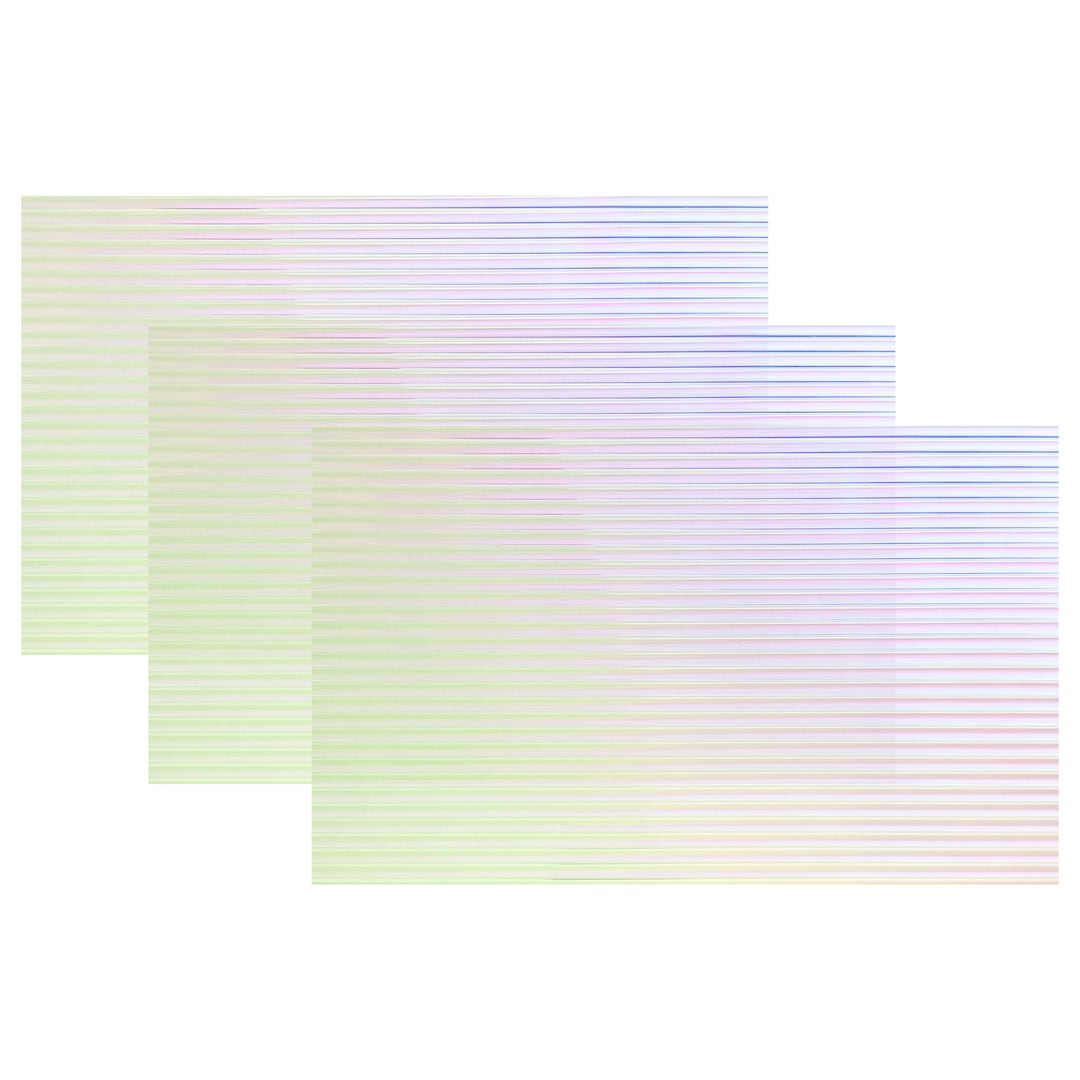 Corrugated Large Iridescent Textured Transparent Special Pattern Cast ...