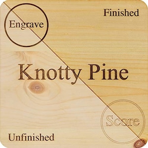Knotty Pine Wood, Glowforge Ready, 6 Pack, 1/8th Inch, 12”x19” Premium ...