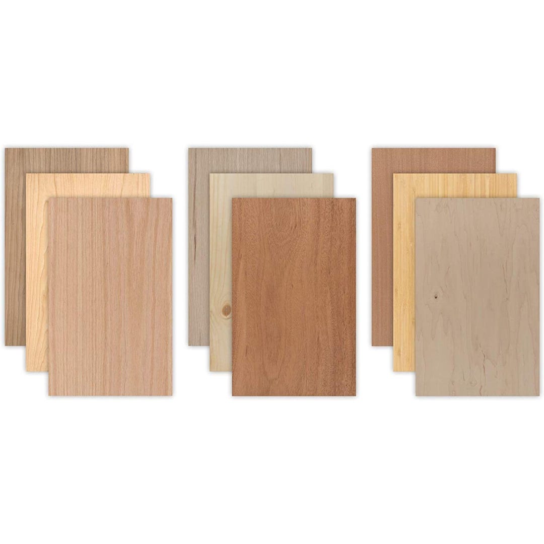 Double Sided MDF Core Wood, 6 Sheets, 1/8"or 1/4", 12x19 Premium ...