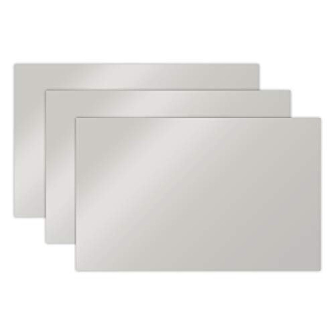 Silver Mirror 1/8th" Acrylic, CO2 Laser Glowforge Ready, 3-pack, 12"x19 ...
