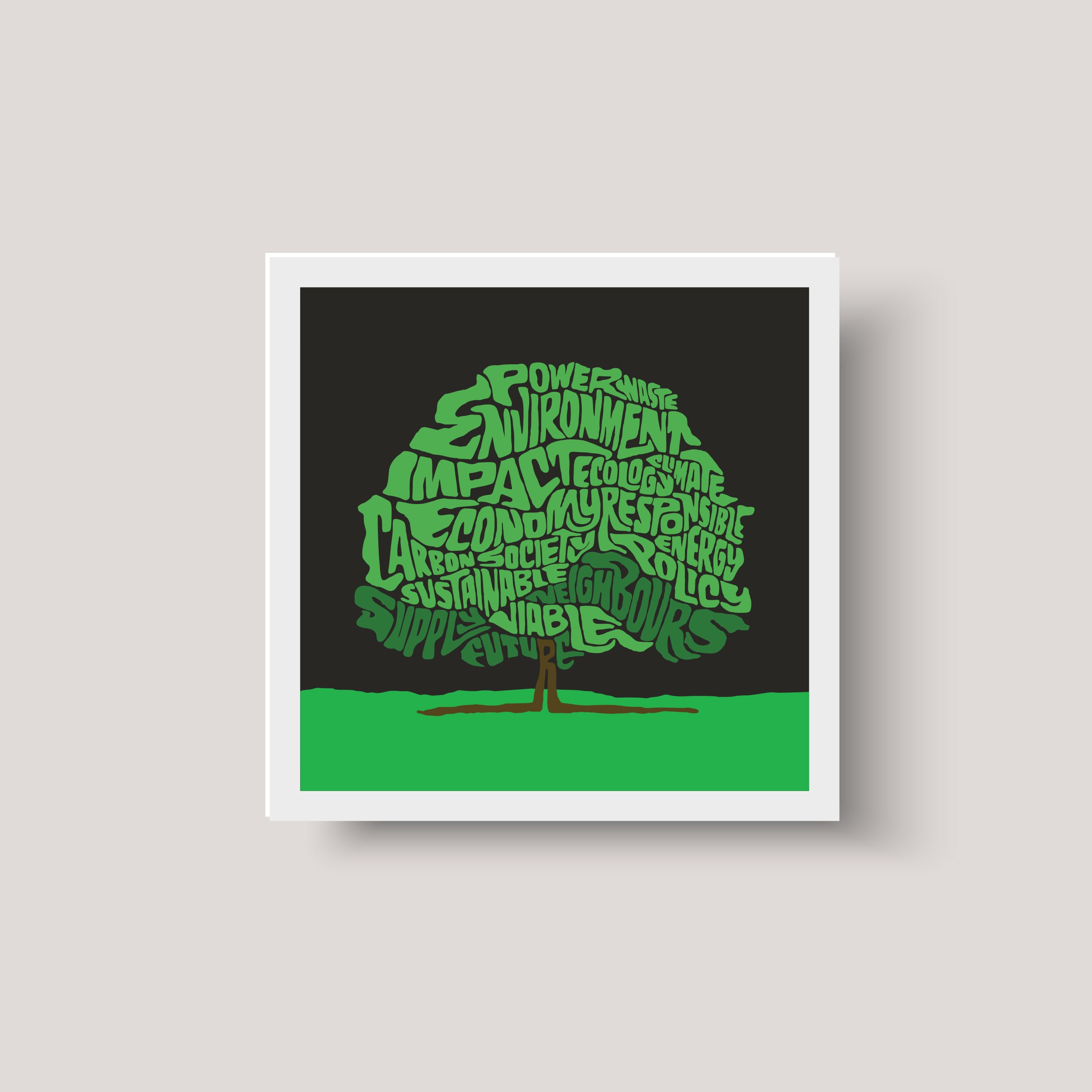 Tree Word Art Typography, Tree SVG, Tree Design, Typography Design ...