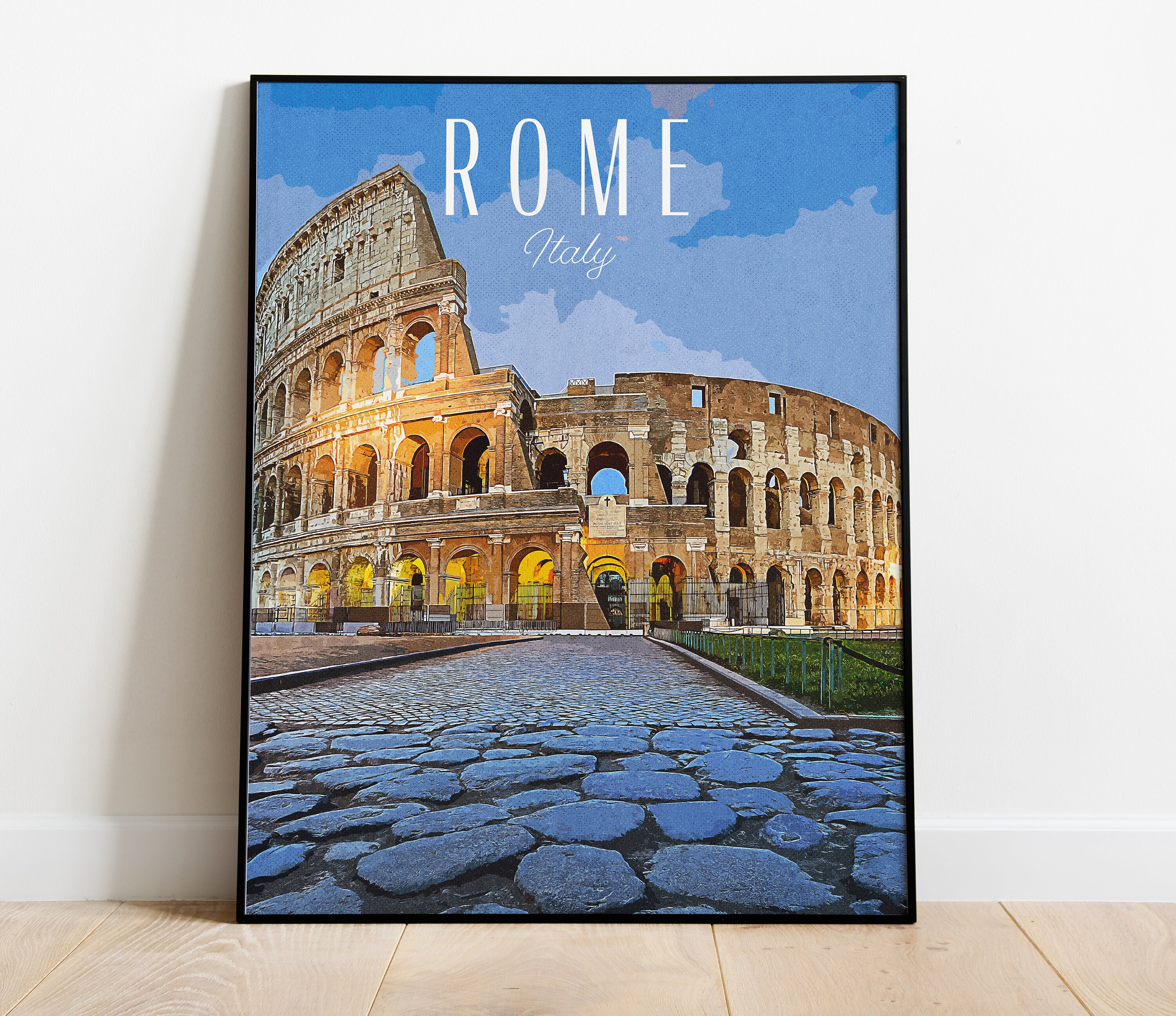 Rome Italy Vintage Digital Poster Print Rome Print Rome Poster