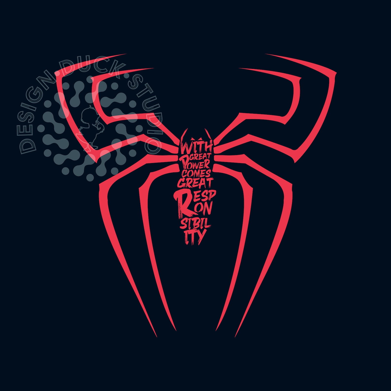 With Great Power Comes Great Responsibility, Spider-man Svg, Superhero ...