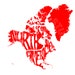 Continents Typography, World Map, World Word Art, Continent Name Inside ...
