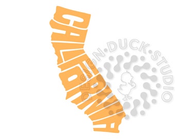 California Word Art - Etsy