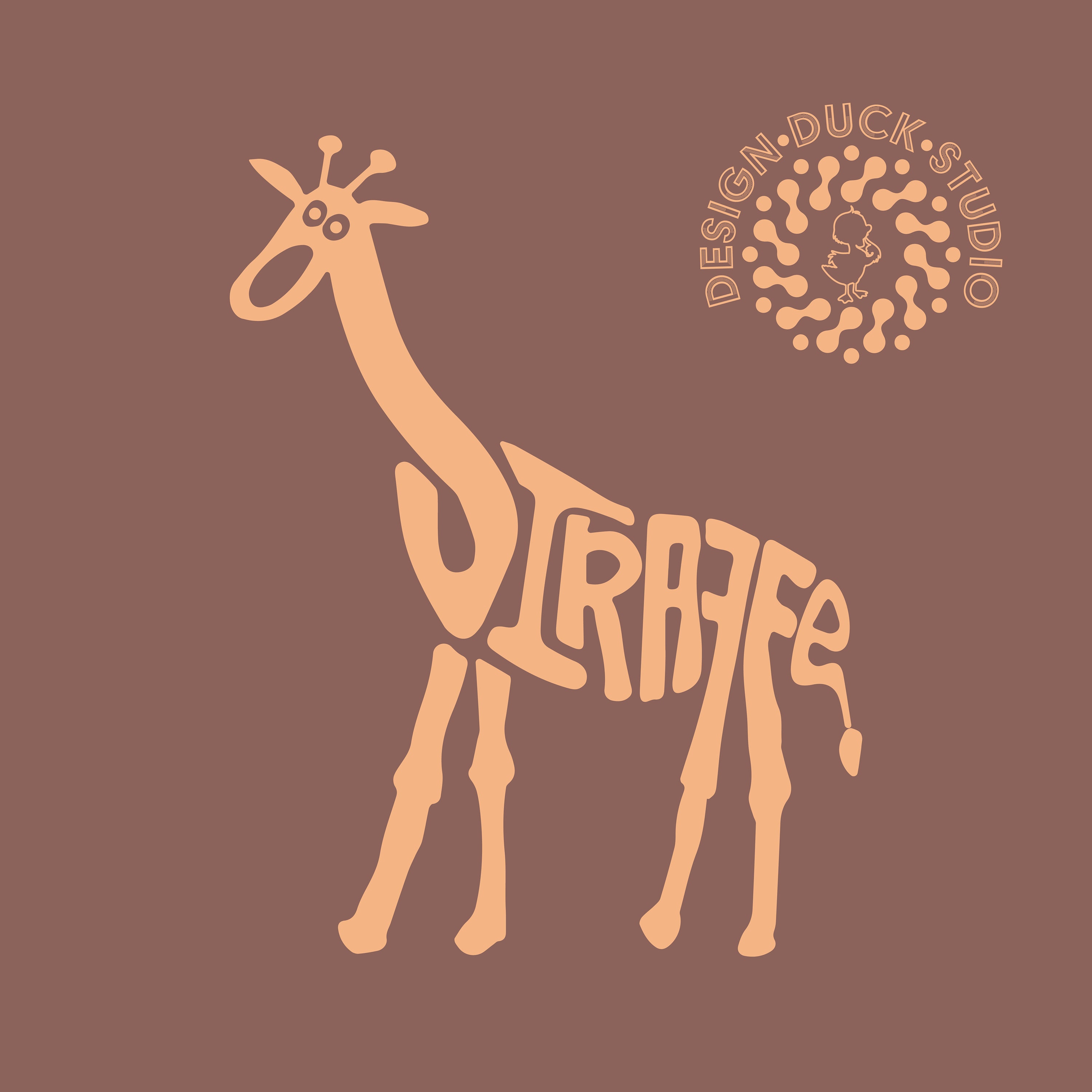 Giraffe Typography Word Art SVG, Giraffe Shape Design, Giraffe Art - Etsy