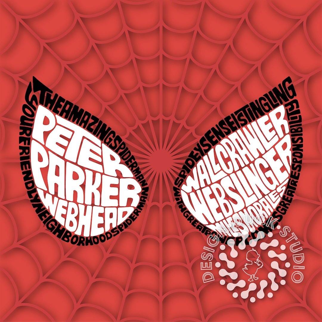 Spiderman Typography Svg, Spiderman Svg, Superhero Svg, Spiderman ...