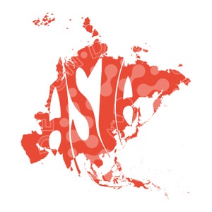 Continents Typography, World Map, World Word Art, Continent Name Inside ...