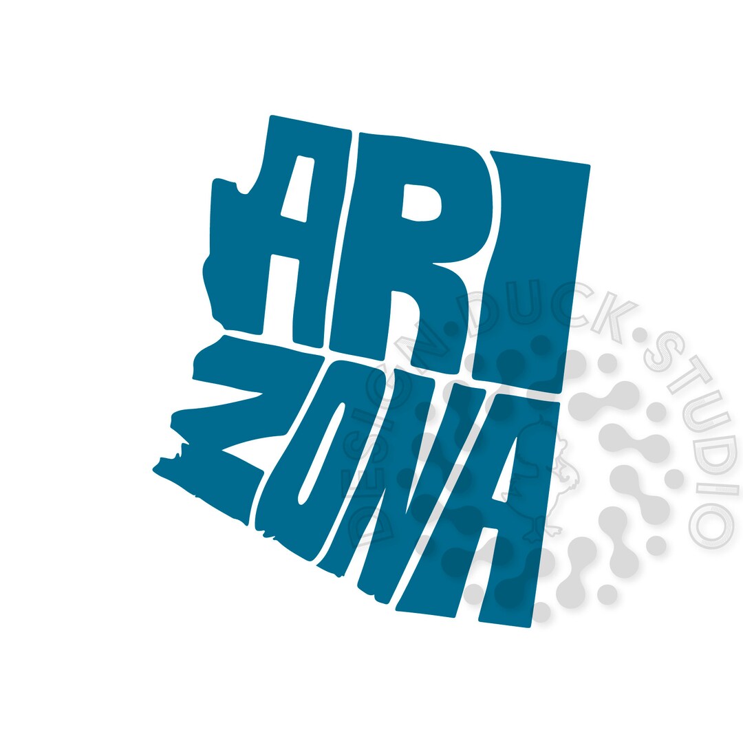 Arizona State Typography, Arizona State Map, Arizona Word art, Arizona ...