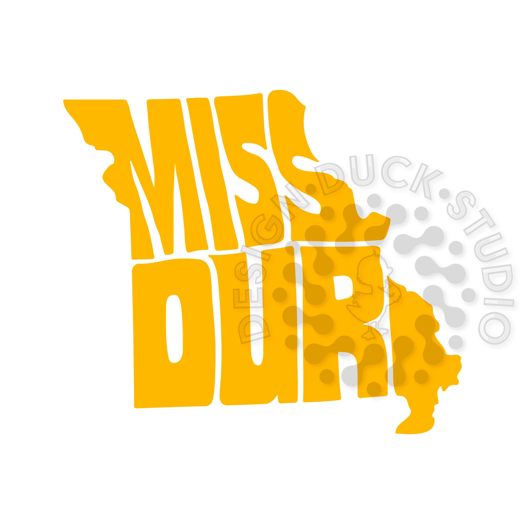 Missouri Typography Missouri State Shape Art Missouri Word | Etsy