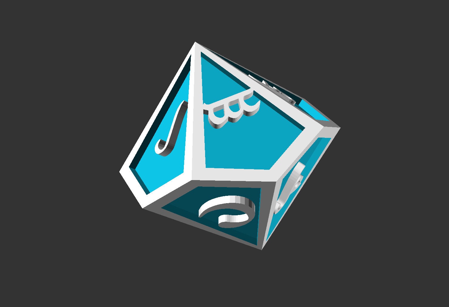 Elvish Dice Set (tengwar) - Inverse | 3D Model | STL Format - Etsy