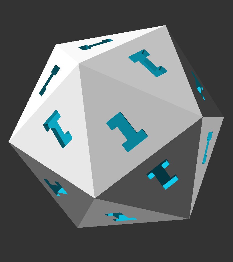 Critical Miss Dice Model all 1s 3D Model STL Format - Etsy