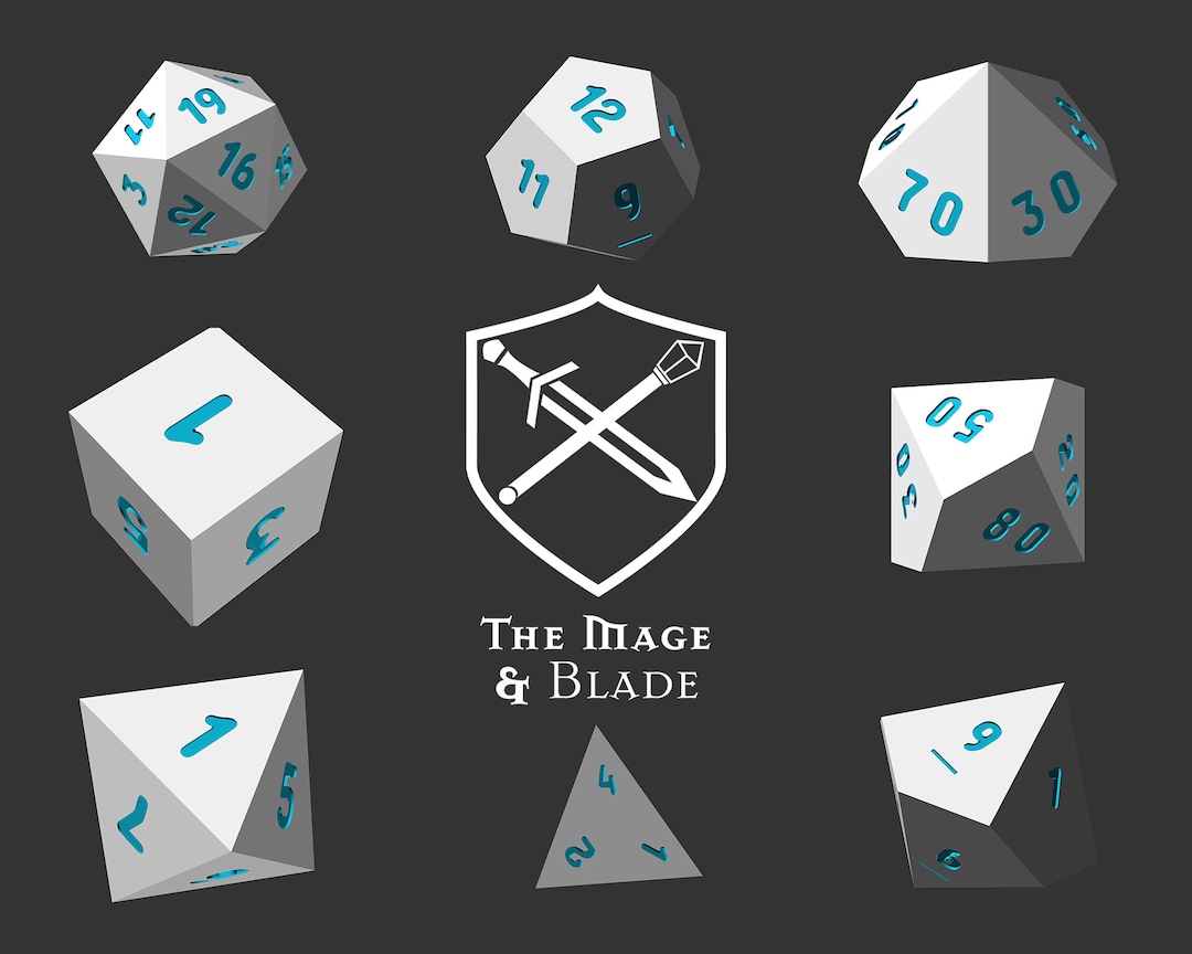 Concert Dice Set | 3D Model | STL Format - Etsy