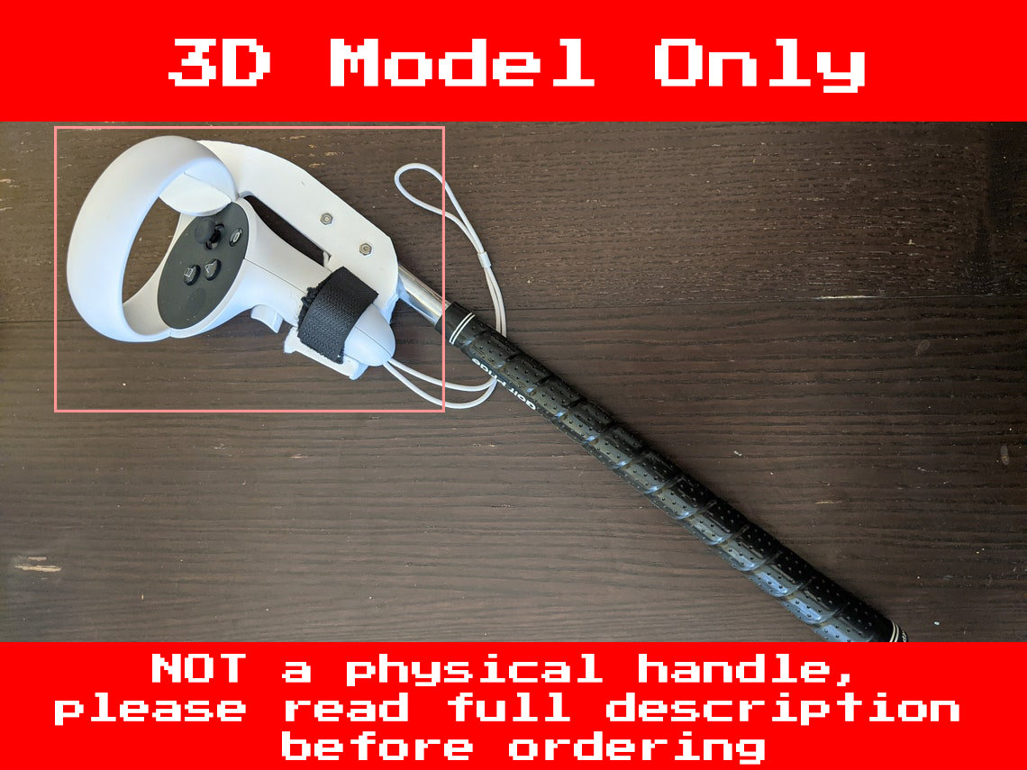 Digital Download | Oculus Quest 2 Golf Handle Attachment | 3d Model ...