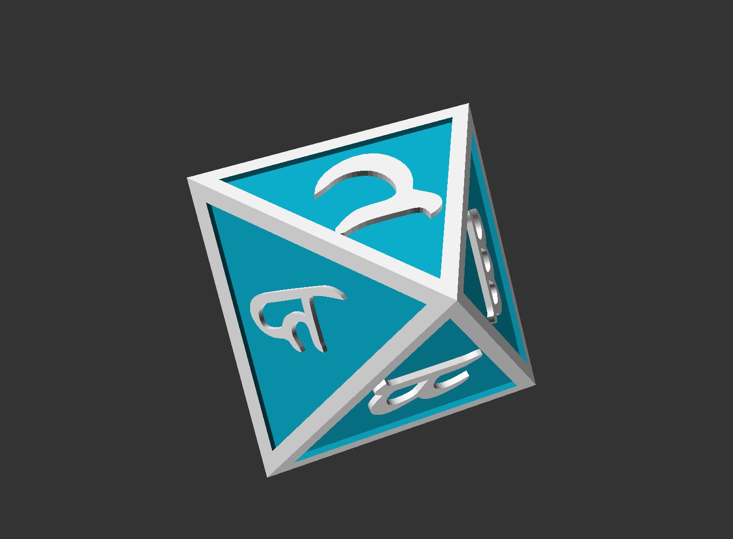 Elvish Dice Set (tengwar) - Inverse | 3D Model | STL Format - Etsy