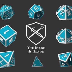 Audiowide Dice Set - Inverted | 3D Model | STL Format - Etsy