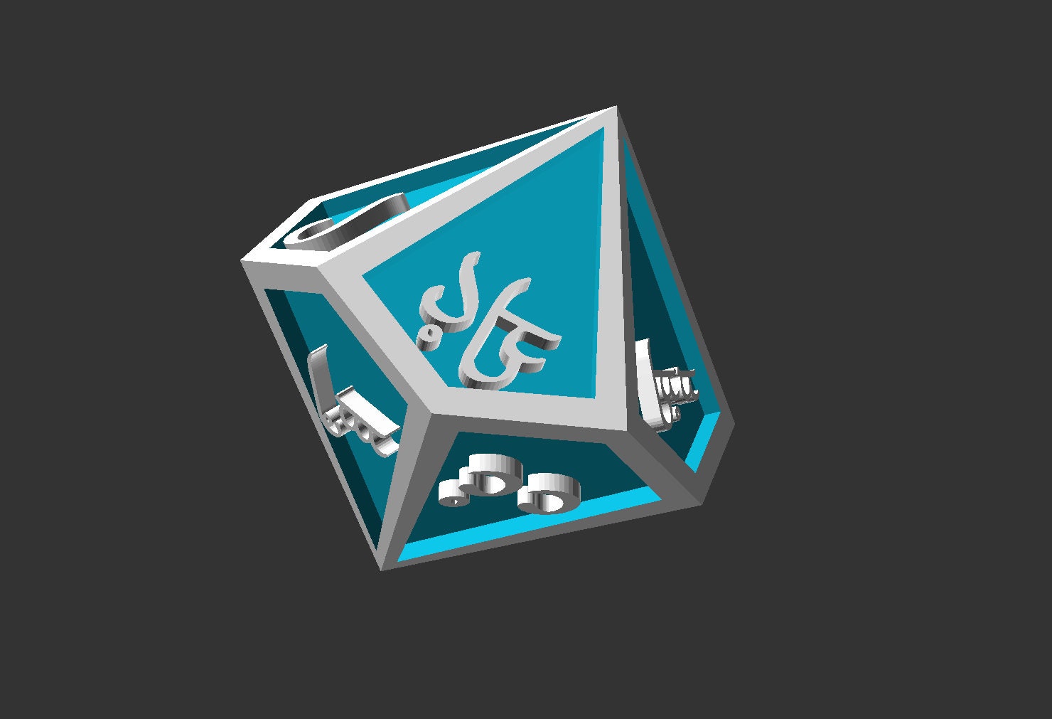 Elvish Dice Set (tengwar) - Inverse | 3D Model | STL Format - Etsy