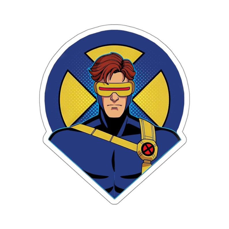 Cyclops X-men Sticker, Durable Vinyl Sticker for Comic Book Fans ...