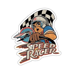 Vintage 1992 Speed Racer, Racer X, Retro Anime, Vinyl Sticker, Speed ...